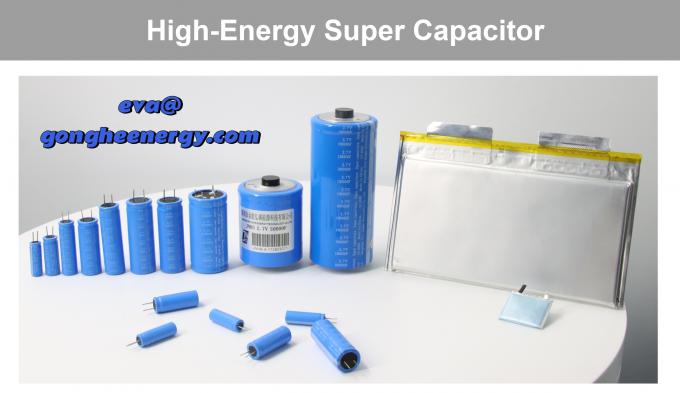 Cylindrical Electrolytic Super Capacitor Battery 2.7V100000F Rechargeable