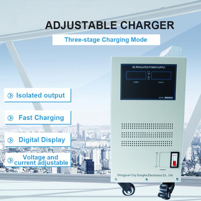 Practical 100A Rechargeable Car Battery , 48V Portable Auto Battery Charger