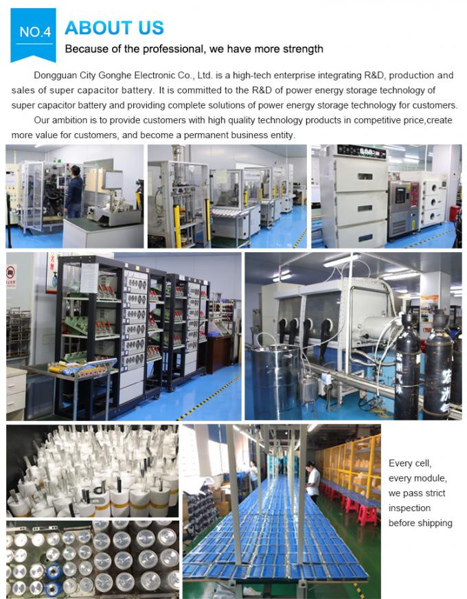 Solar System 48V 6300WH Energy Storage Super Capacitor Bank With BMS